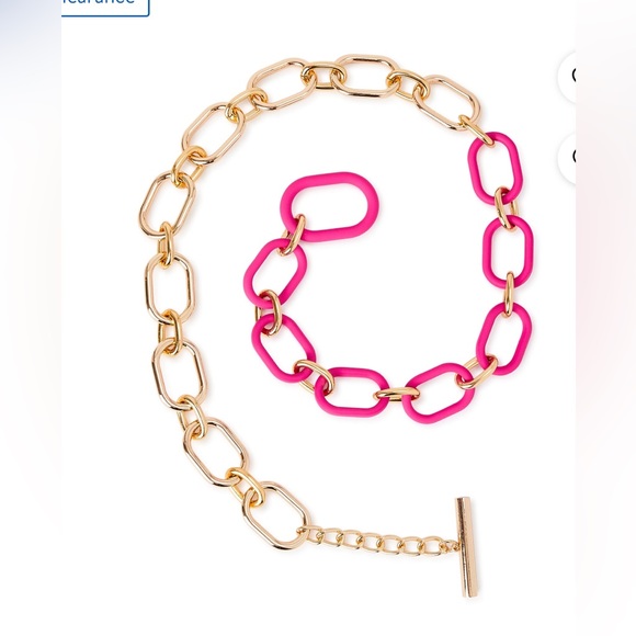 Scoop | Accessories | Such A Cool Chain Belt Hot Pink And Gold Wear At ...